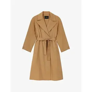 Maje Double-faced Relaxed-fit Wool-blend Coat