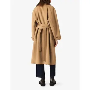 Maje Double-faced Relaxed-fit Wool-blend Coat