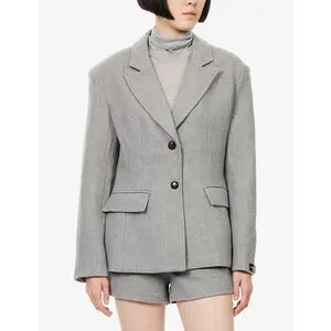 THE COUTURE CLUB Herringbone Knitted Blazer
