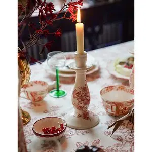 ANNA + NINA Whimsical Rose Earthenware Candleholder