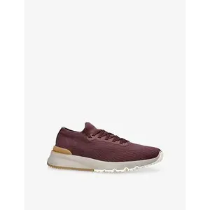 Brunello Cucinelli Branded Knitted Trainers
