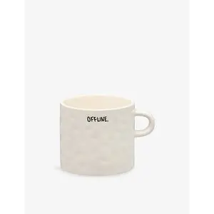 ANNA + NINA Offline Textured Ceramic Mug 9cm - Black