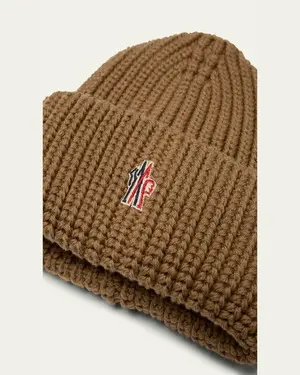 Moncler Rib-knit Wool Beanie