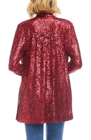 Karen Kane Sequin Open Front Jacket