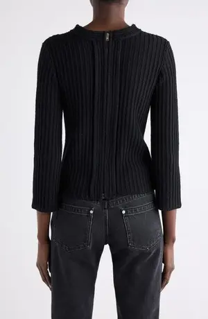 Isabel Marant Dixie Reversible Wool Zip Cardigan
