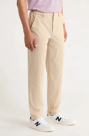 QUIET GOLF Nylon Golf Pants - Tan