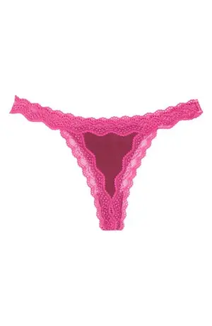 Free People Intimately Fp Oh My Darling Low Rise Cotton Blend Thong