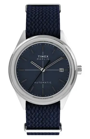 TIMEX® Marlin® Jet Automatic Strap Watch - Blue
