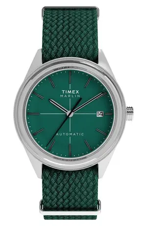TIMEX® Marlin® Jet Automatic Strap Watch Green