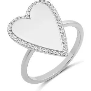 SHYMI Pavé Heart Ring - Silver