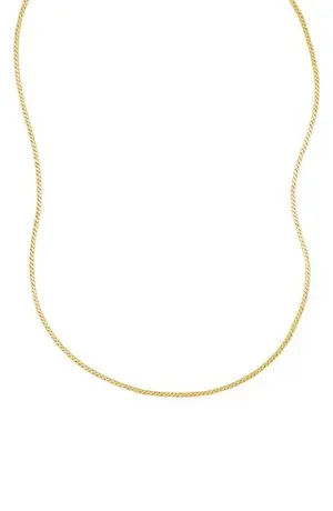 MADE BY MARY Serpentine Chain Necklace - Gold Filled