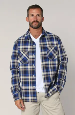 LEISURE LAB Outlander Button Up - Deep Current