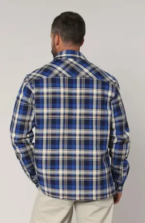 LEISURE LAB Outlander Button Up - Deep Current