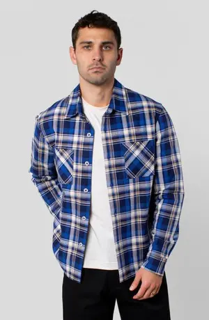 LEISURE LAB Outlander Button Up - Deep Current