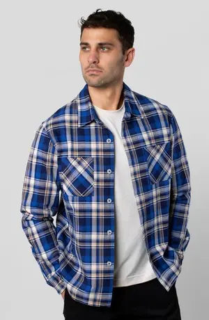 LEISURE LAB Outlander Button Up - Deep Current
