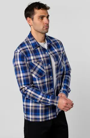 LEISURE LAB Outlander Button Up - Deep Current