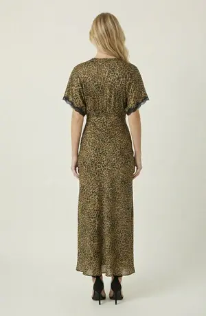 MODENAIRE Lace-trim Maxi Dress