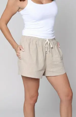 LEISURE LAB Relaxed Linen Short - Terracota