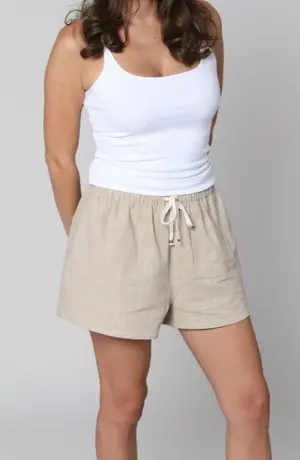 LEISURE LAB Relaxed Linen Short - Terracota