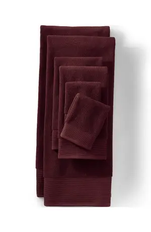 LANDS' END Premium Supima Cotton Towel - Royal Burgundy