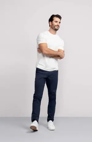 JACK ARCHER Jetsetter Tech Pant Straight Fit - Deep Blue