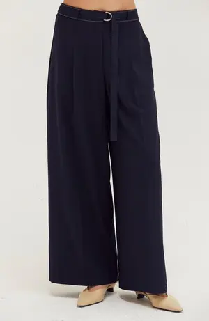 Crescent Button Detailed Bottoms For Women