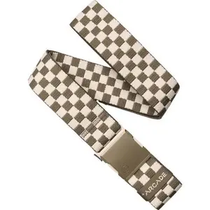 ARCADE Checkerboard Print Belt - Crocodile/khaki