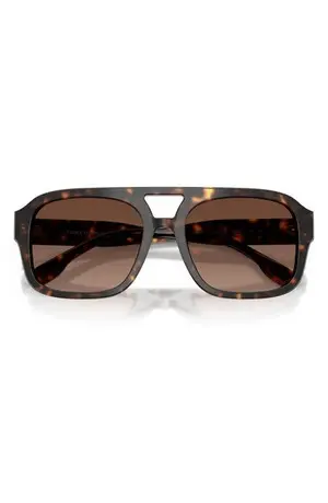 Tory Burch 55mm Polarized Gradient Pilot Sunglasses