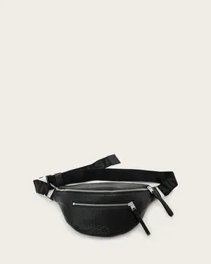 ALLSAINTS Itoko Leather Bum Bag - Black