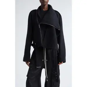 Rick Owens Concordians Cashmere Crop Flight Jacket