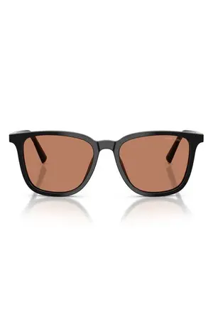 Miu Miu 53mm Square Sunglasses - Black/brown