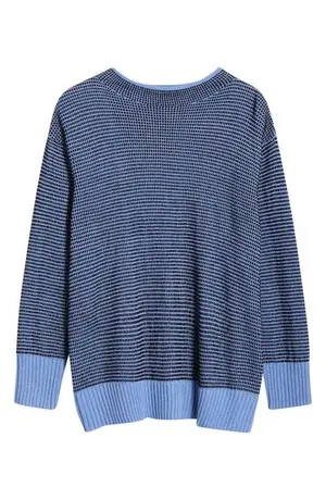 NIC+ZOE Pixel Knit Mock Neck Sweater