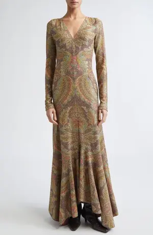 Etro Long Sleeve Cocktail Dresses