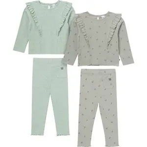 MODERN MOMENTS™ BY GERBER Ruffle Tops And Leggings Set - Green