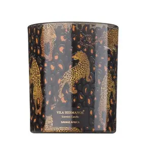 VILA HERMANOS Vila Jungletropia Candle In Jar - Leopard Savage Africa