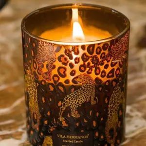 VILA HERMANOS Vila Jungletropia Candle In Jar - Leopard Savage Africa