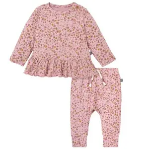MODERN MOMENTS™ BY GERBER Peplum Top And Pants Set - Rose Heather