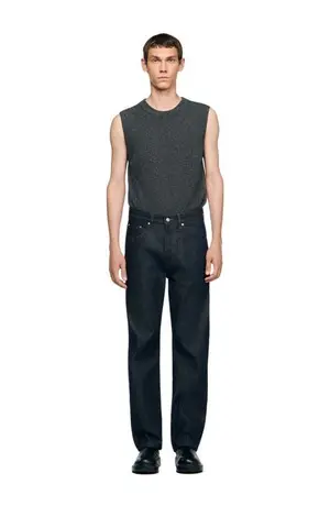 Sandro Regular Fit Raw Denim Jeans