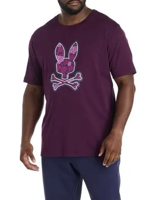 Psycho Bunny Big & Tall Rowan Graphic Tee