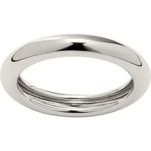 MADE BY MARY Mini Sol Band Ring - Rhodium Plated