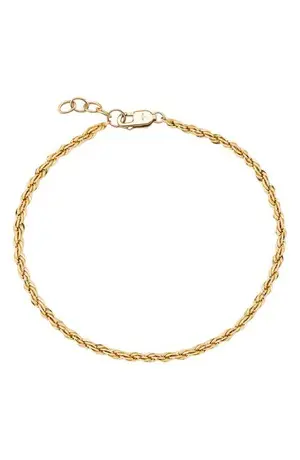 MADE BY MARY French Rope Chain Bracelet - Gold Filled