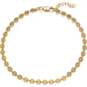 MADE BY MARY Poppy Chain Anklet - Gold Filled