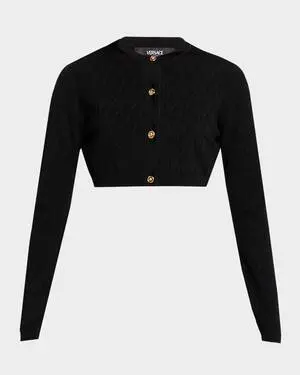 Versace Cropped Cardigans For Women