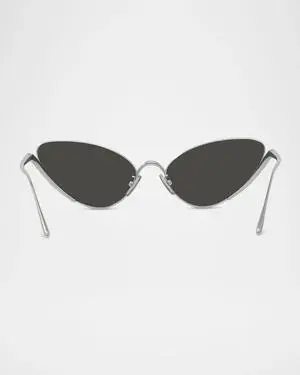 Loewe Signature 59mm Cat-eye Sunglasses - Silver