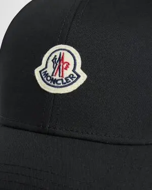 Moncler Logo Baseball Cap - Black
