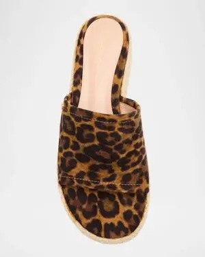 GIANVITO ROSSI Espadrille Flatform Slides