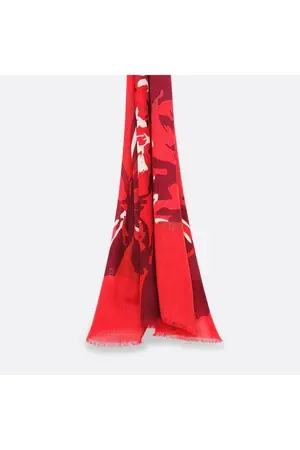 PETRUSSE Wool Stole Isis Rouge - Pink