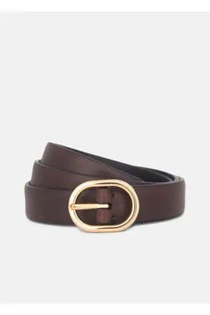 Vince 20mm Spazzolato Leather Belt - Natural