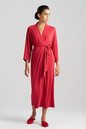 Natori Shangri-La Tencel Robe Red