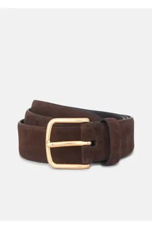 Vince 32mm Suede Belt - Natural